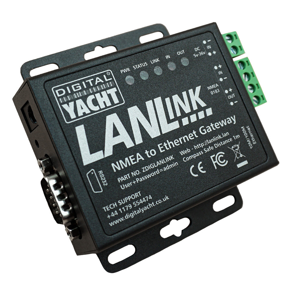 Digital Yacht LANLink NMEA 0183 To Ethernet Gateway ZDIGLANLINK ...