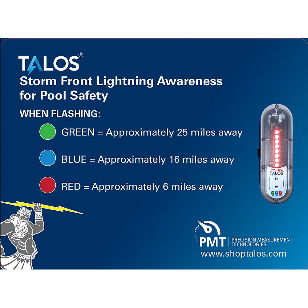 TALOS Standard Lightning Detector w18x24 Safety Information Sign SFD1824PMTB – Oakdale Yacht Club
