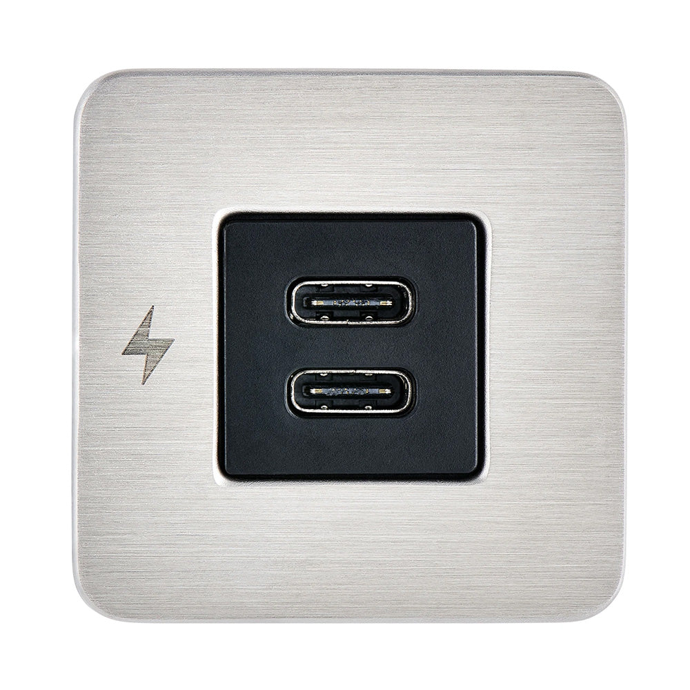 Scanstrut TILE USBC Interior Charging Socket 1224V Stainless Steel ...