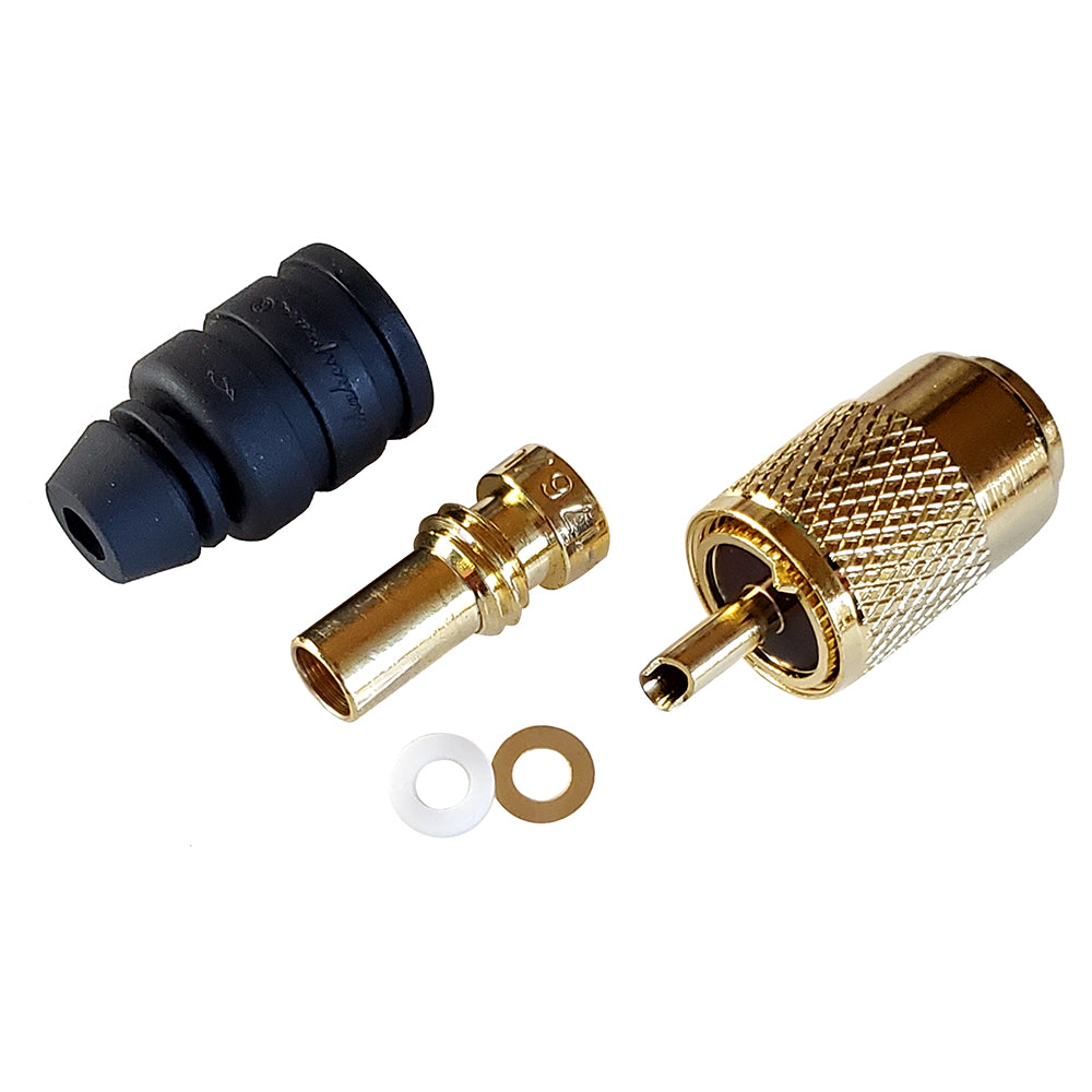 Shakespeare PL25958G Gold SolderType Connector wUG175 Adapter DooDad ...