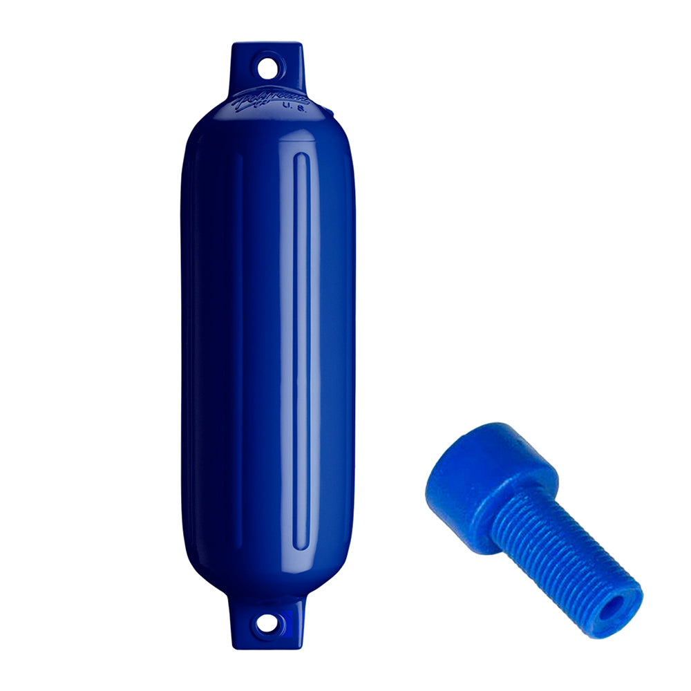 Polyform G4 Twin Eye Fender 65 x 22 Cobalt Blue wAdapter G4 COBALT BLUE ...